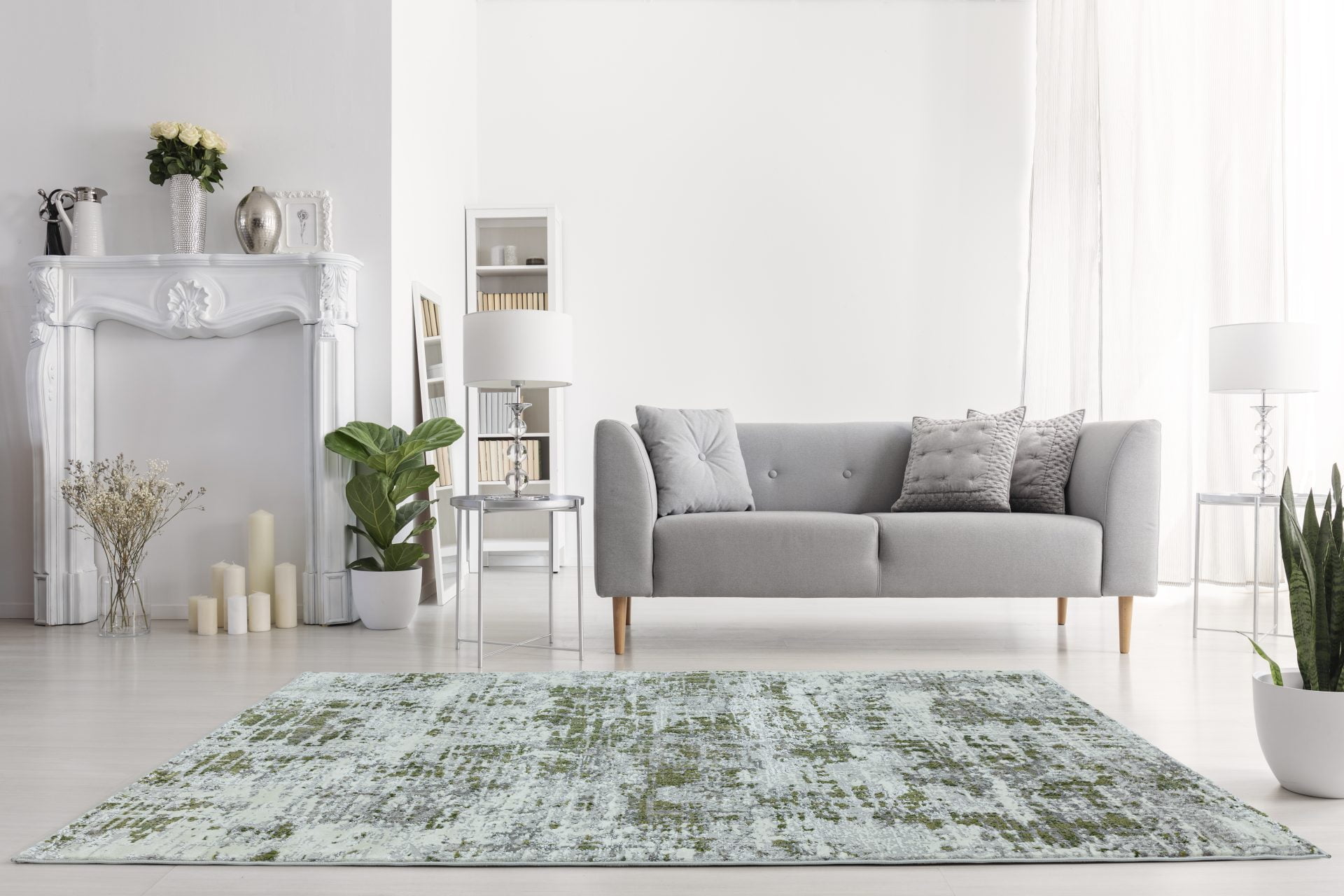 Asiatic Orion Abstract Green - Ruglooks: Unique Contemporary ...